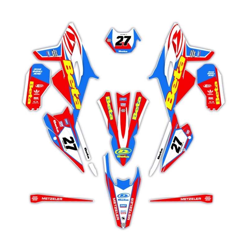 Grafiche per BETA | Personalizza il tuo kit adesivi