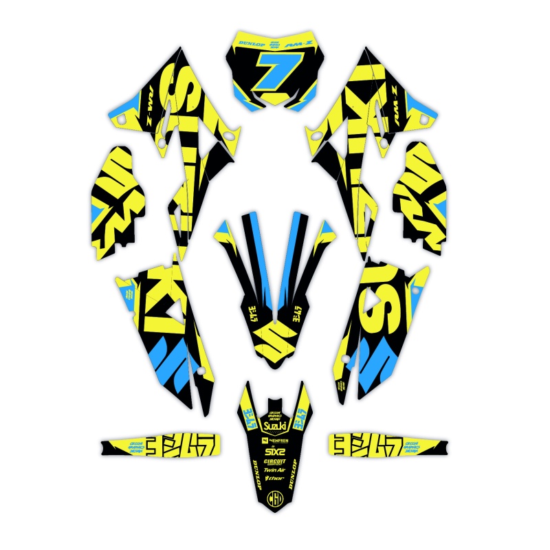 Suzuki Valenti motorcycle graphics | Custom sticker kit