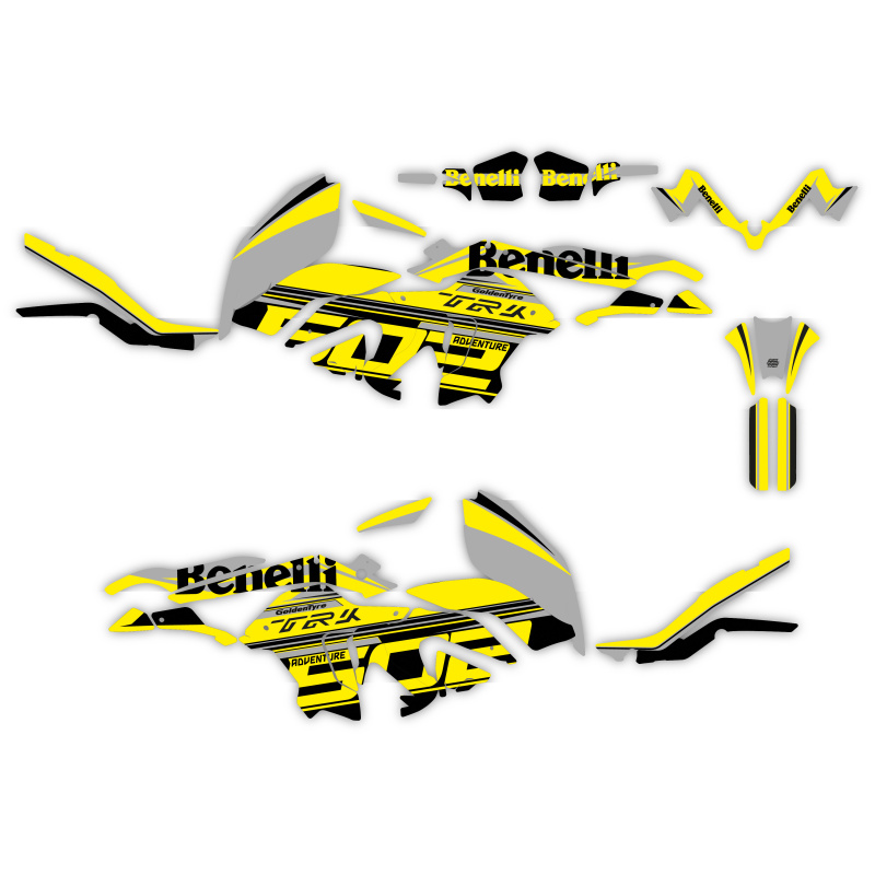BENELLI TRK 502 X motorcycle graphics | Custom sticker kit