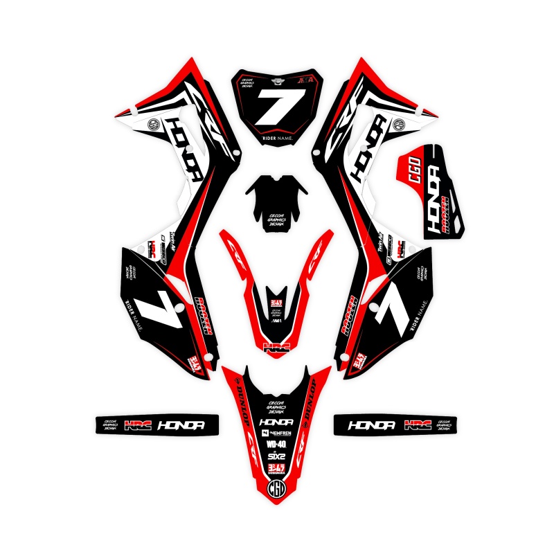 Honda motorcycle graphics | Custom sticker kit